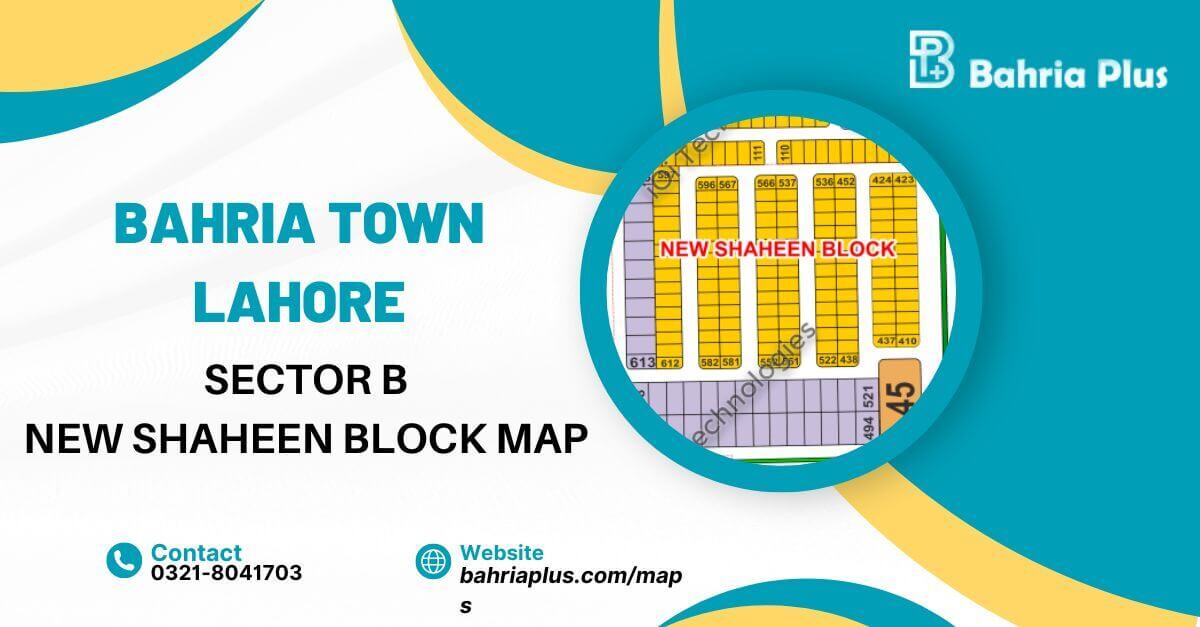 Sector B - New Shaheen Block, Bahria Town Lahore Map